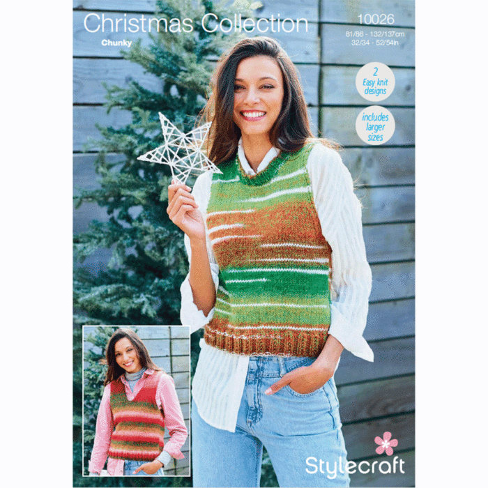 Stylecraft Knitting Pattern 10026 - Stylecraft Wonderland Chunky Xmas ...
