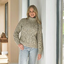 5100 Sweater by Jenny Watson in James C Brett Rustic Aran Knitting ...