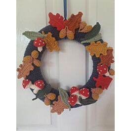 Autumn Wreath Crochet Pattern by Zoe Potrac in WoolBox Imagine Classic ...