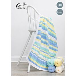 Emu Classic DK Little Star Blanket 1021 Knitting Pattern | FREE ...