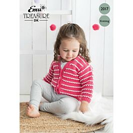 Emu Treasure DK Child's Striped Eyelet Cardigan 2017 Knitting Pattern ...