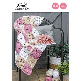 Emu Cotton DK ABC Cot Blanket 3010 Knitting Pattern PDF | FREE Delivery ...
