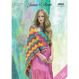 James C Brett Shhh DK 820 Wraps and Cowl Knitting Pattern | FREE ...