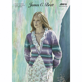 James C Brett Shhh DK 818 Cardigan Knitting Pattern | FREE Delivery ...