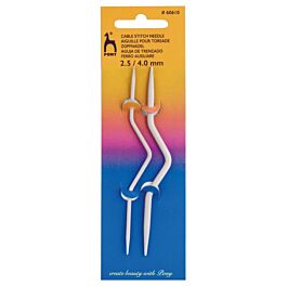 Pony Cable Stitch Needle Bent 2.50 - 4.00mm Buy Wool, Yarn, Needles ...